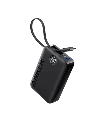 Anker 335 Power Bank (20K 22.5W PD, Built-In USB-C Cable) - Black ...