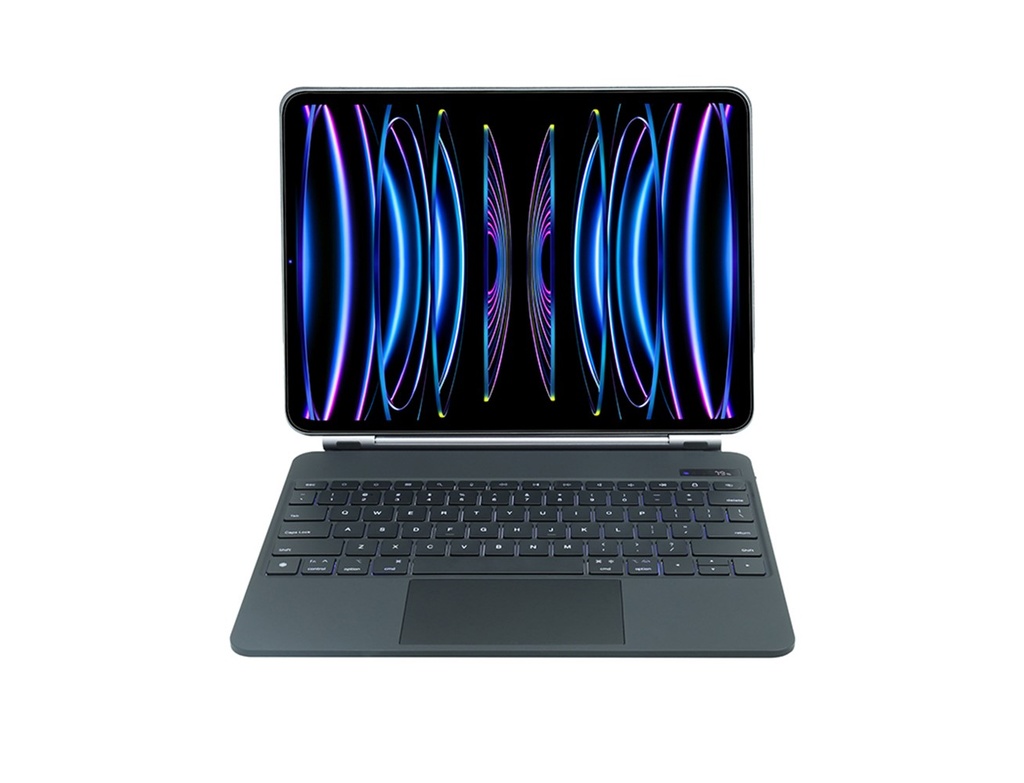 SIA Arabic layout Magic keyboard case with LED power display for iPad ...