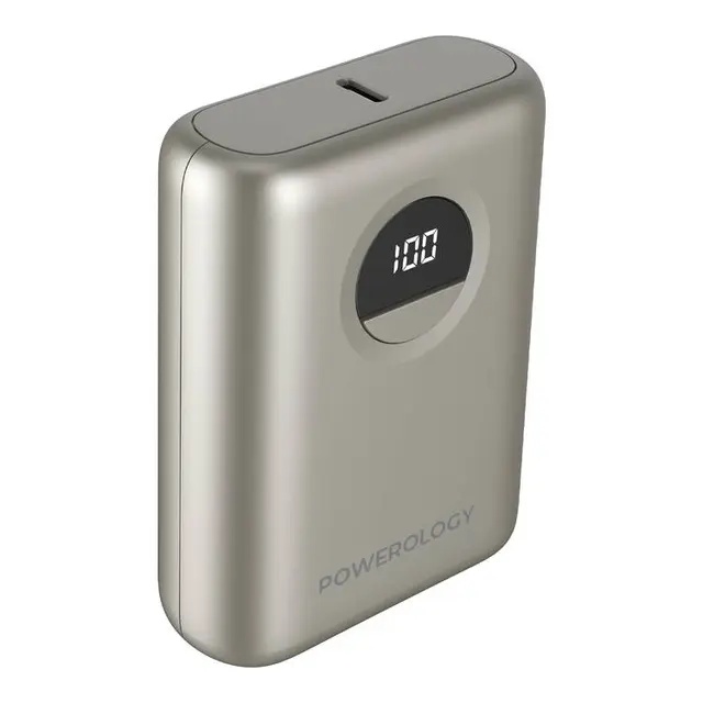 Powerology 10000mAh Ultra-Compact Power Bank 20W PD & QC3.0 USB-A and ...